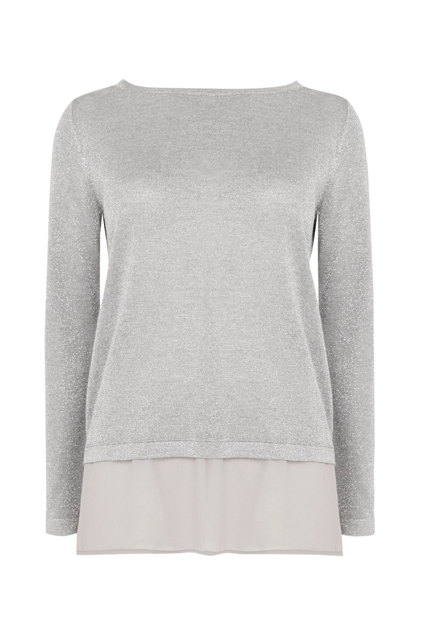 Petite Silver Layered Jumper - Hello! We are wt+