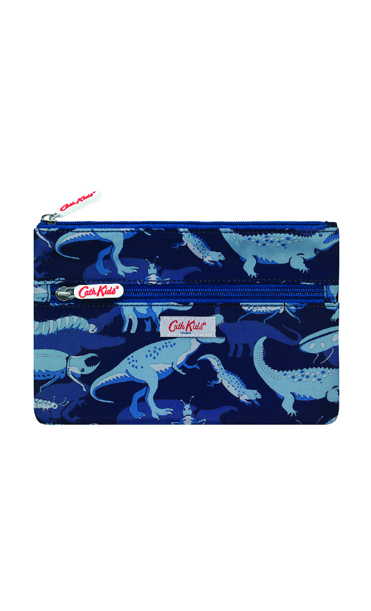 WILDLIFE SHADOW KIDS DOUBLE ZIP PENCIL CASE - Hello! We are wt+