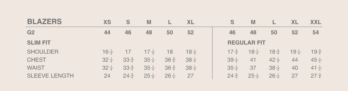 g2athome-mensizechart - Hello! We are wt+