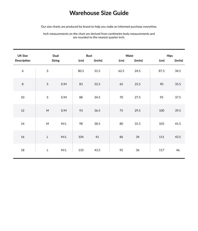 wh size guide - Hello! We are wt+