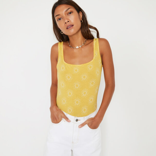 SUN PRINT VEST - Hello! We are wt+